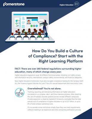 Higher Ed: How to Build a Culture of Compliance Whitepaper | TechDemand