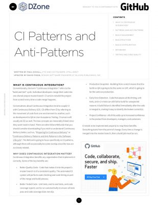 Continuous Integration: Patterns and Anti-Patterns Whitepaper | TechDemand