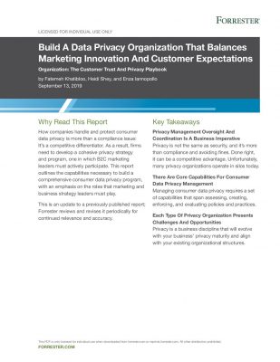 Build A Data Privacy Organization That Balances Marketing Innovation ...