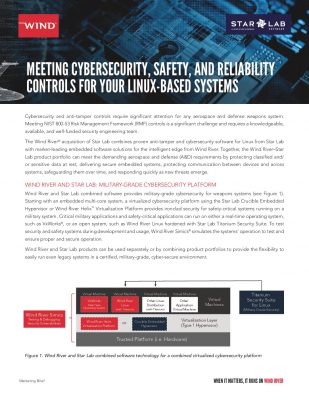 Meeting Cybersecurity, Safety, and Reliability Controls for Your Linux ...