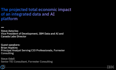 Forrester TEI Webinar – The projected total impact of an integrated ...