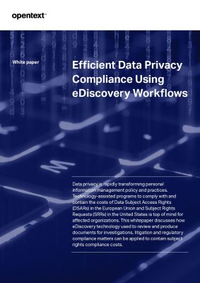 Efficient Data Privacy Compliance Using eDiscovery Workflows | DemandTalk