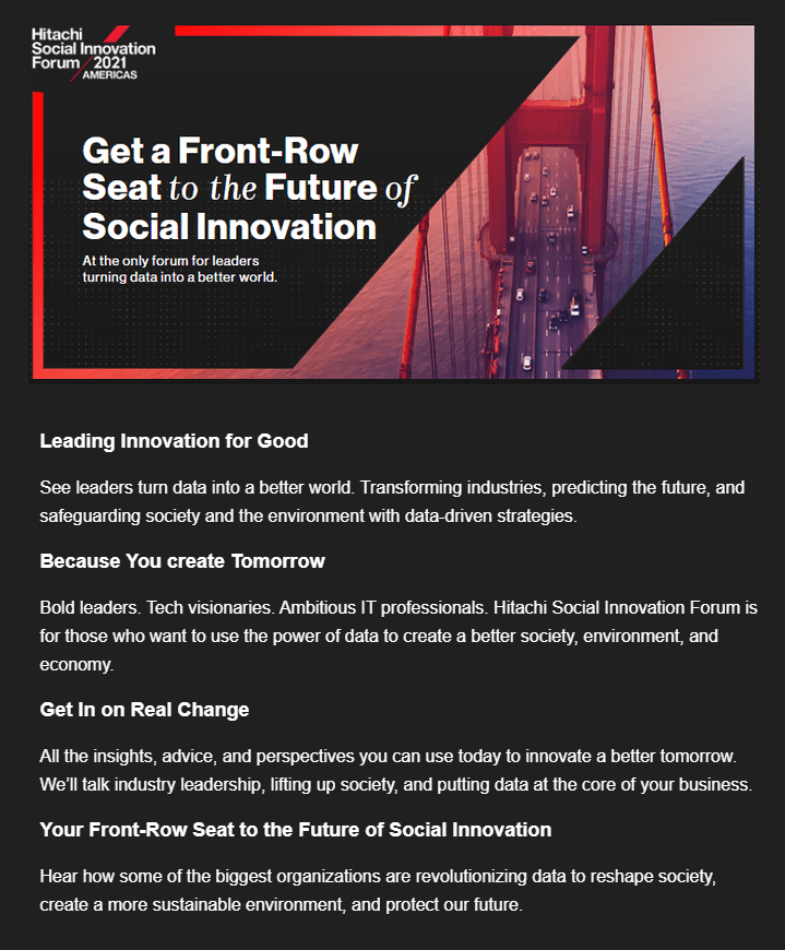 Hitachi Social Innovation Forum 2021 Americas | DemandTalk