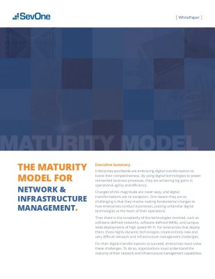 The Maturity Model for Network and Infrastructure Management Whitepaper ...