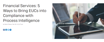 Financial Services: 5 Ways to Bring EUCs into Compliance with Process ...