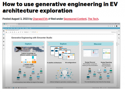 How to use Generative Engineering in EV Architecture Exploration ...