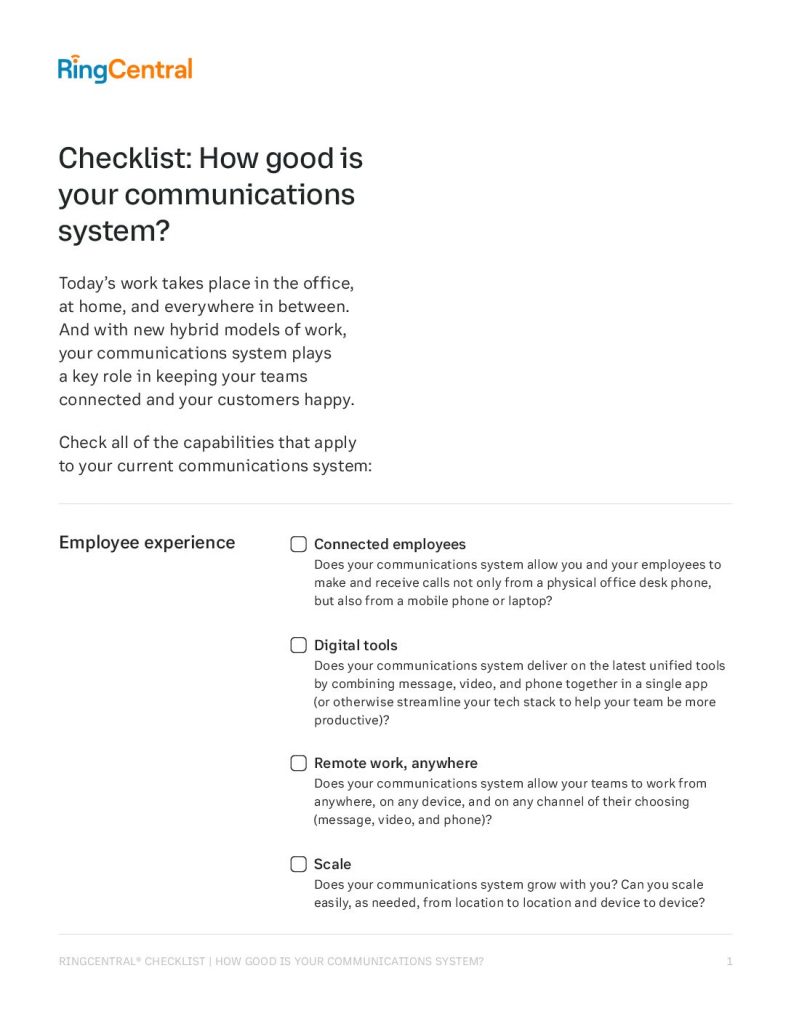Checklist: How good is your communications system? | DemandTalk