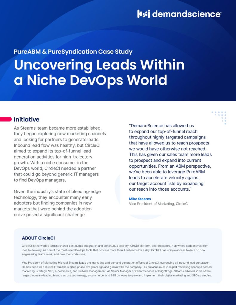 Case study: Uncovering leads within a niche devops world | DemandTalk