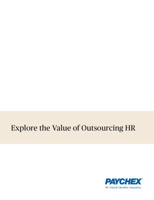 Explore the Value of Outsourcing HR Whitepaper | HRTech Demand