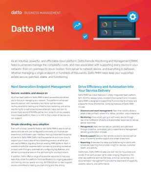 Datto RMM | DemandTalk