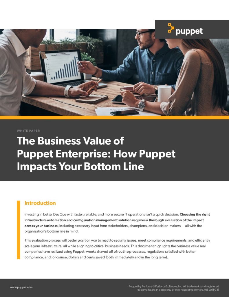 The Business Value of Puppet Enterprise: How Puppet Impacts Your Bottom Line | DemandTalk