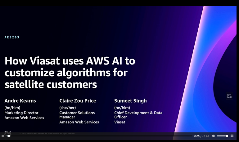 How Viasat uses AWS AI to customize algorithms for satellite customers ...
