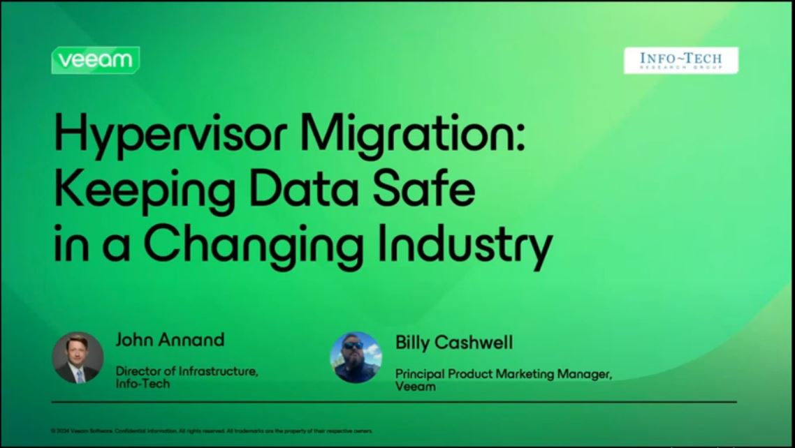 Hypervisor Migration: Keeping Data Safe in a Changing Industry | DemandTalk