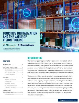 ABI research paper: Logistics digitalization and the value of vision ...