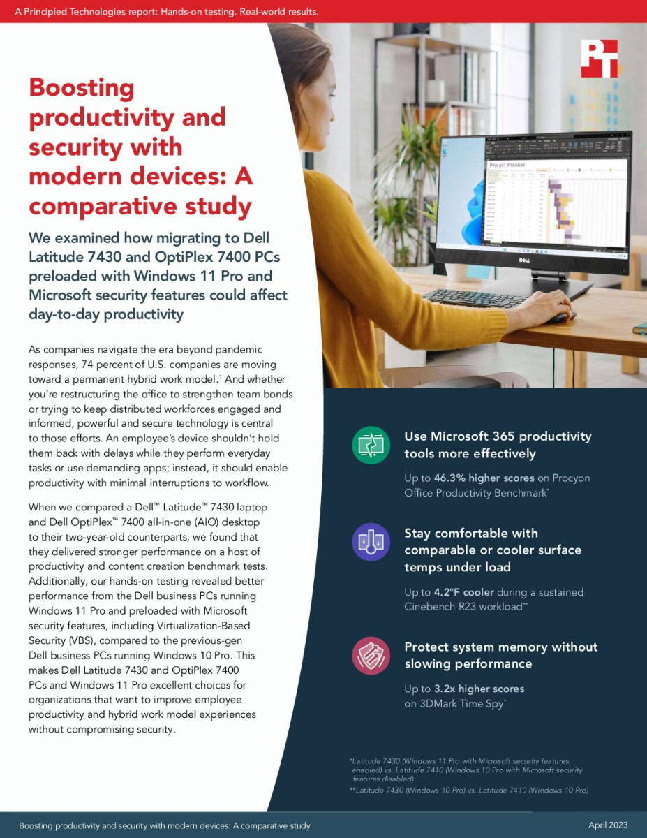 Principled Technologies PC Refresh Dell & Windows 11 Study | DemandTalk