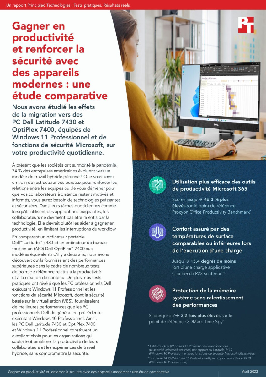 Étude sur le renouvellement des PC de Principled Technologies par Dell ...