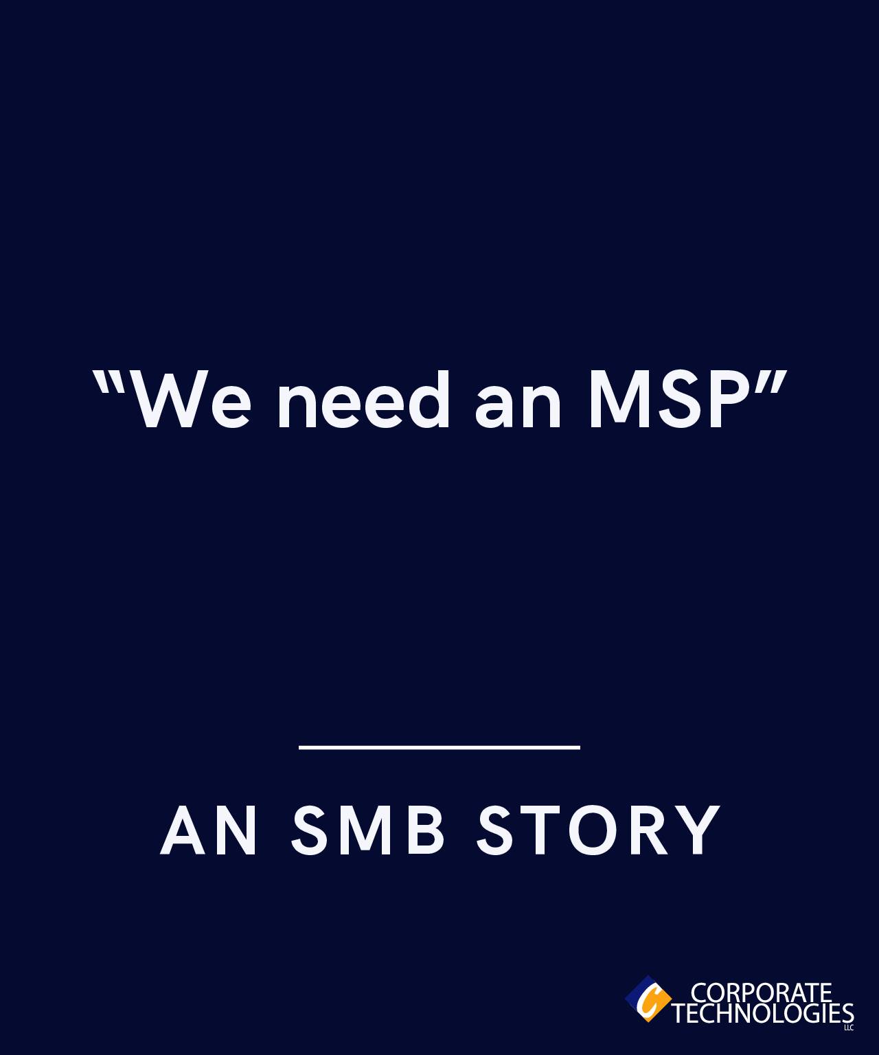 We need an MSP: AN SMB STORY | DemandTalk