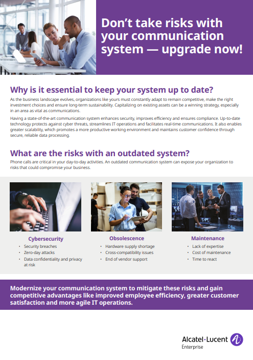 Don’t take risks with your communication system — upgrade now! | DemandTalk