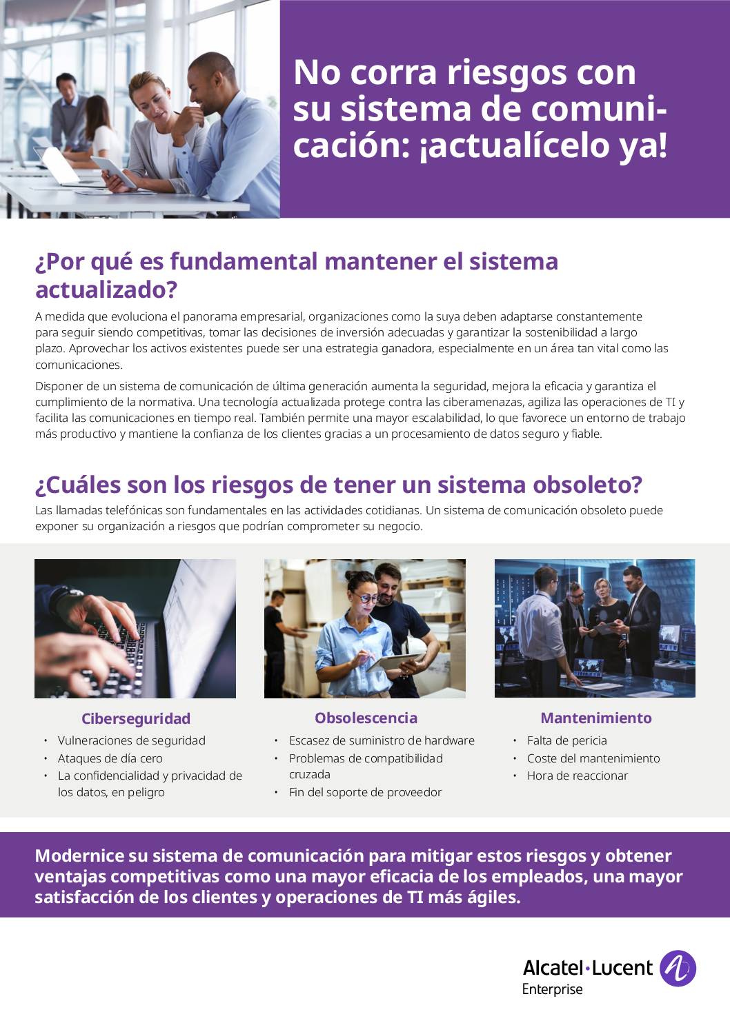 No corra riesgos con su sistema de comunicación: ¡actualícelo ya ...